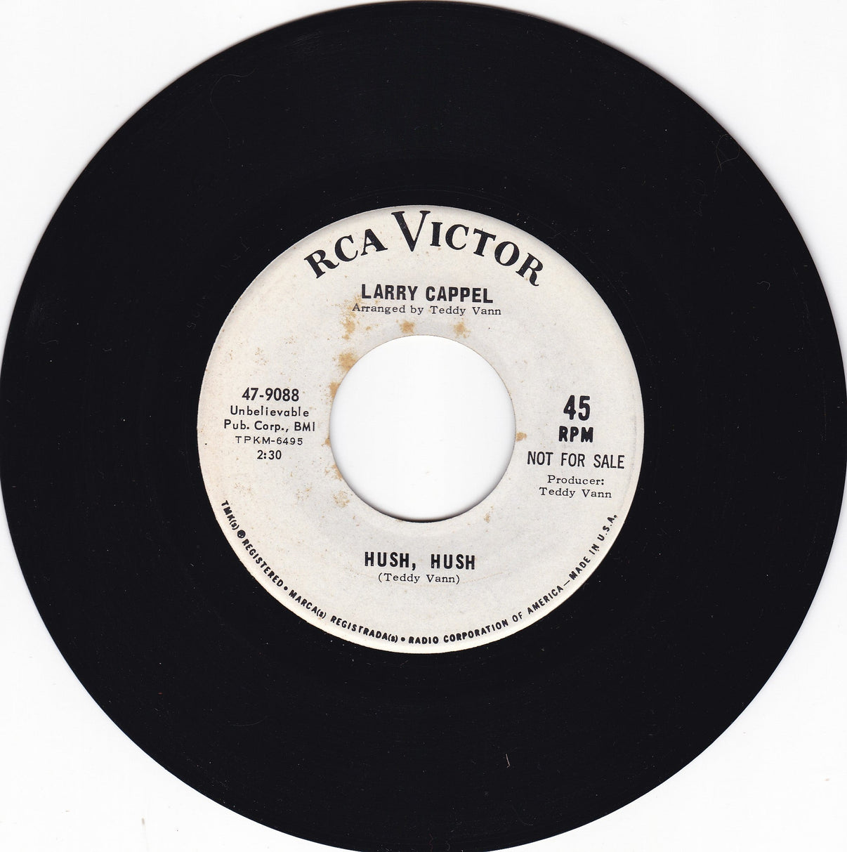 Larry Cappel - Hush hush - EX – 3 Before 8