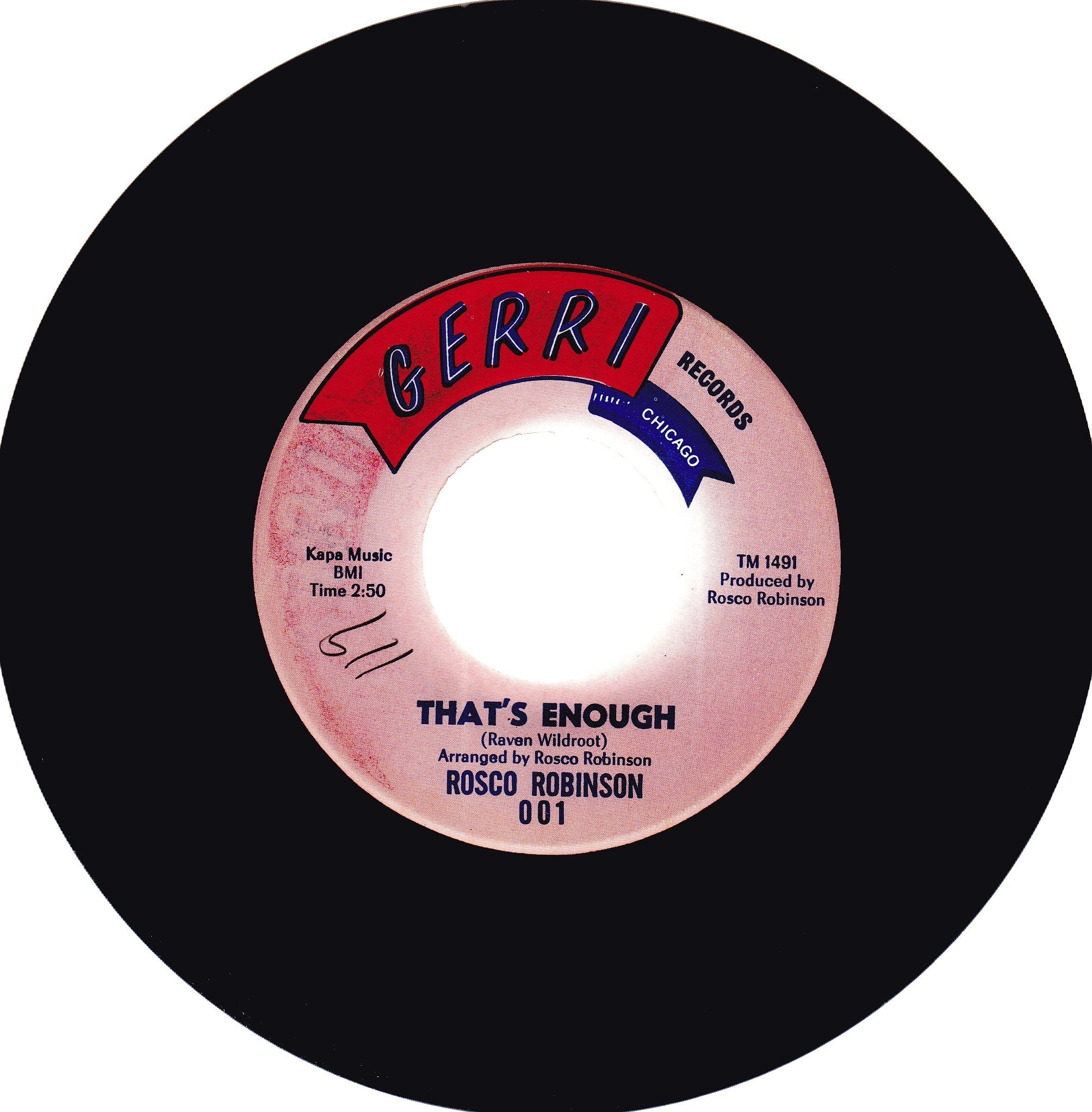 Rosco Robinson - That's enough - EX – 3 Before 8